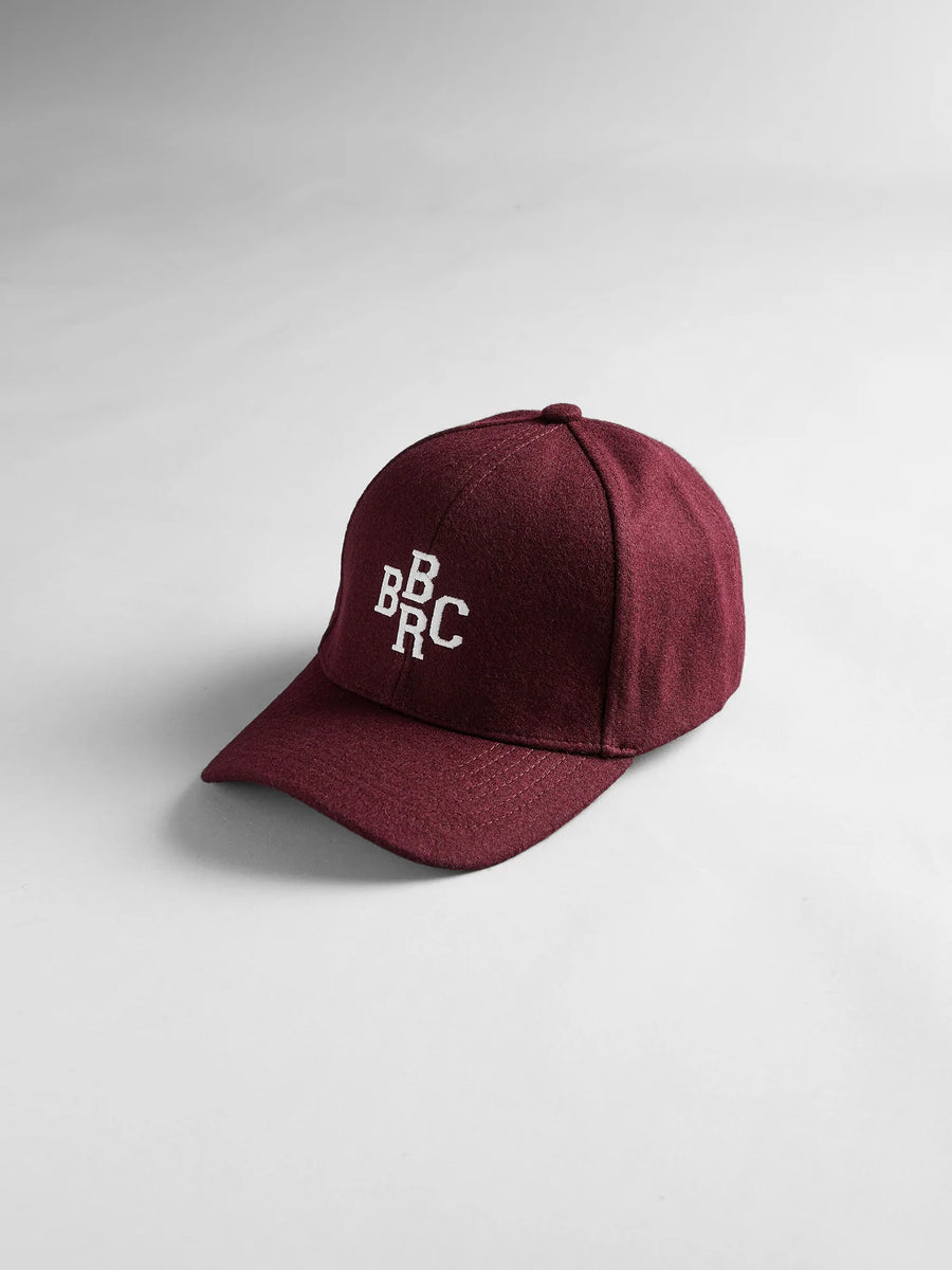 BBRC Wool Baseball Cap Maroon – BB Recreational Club